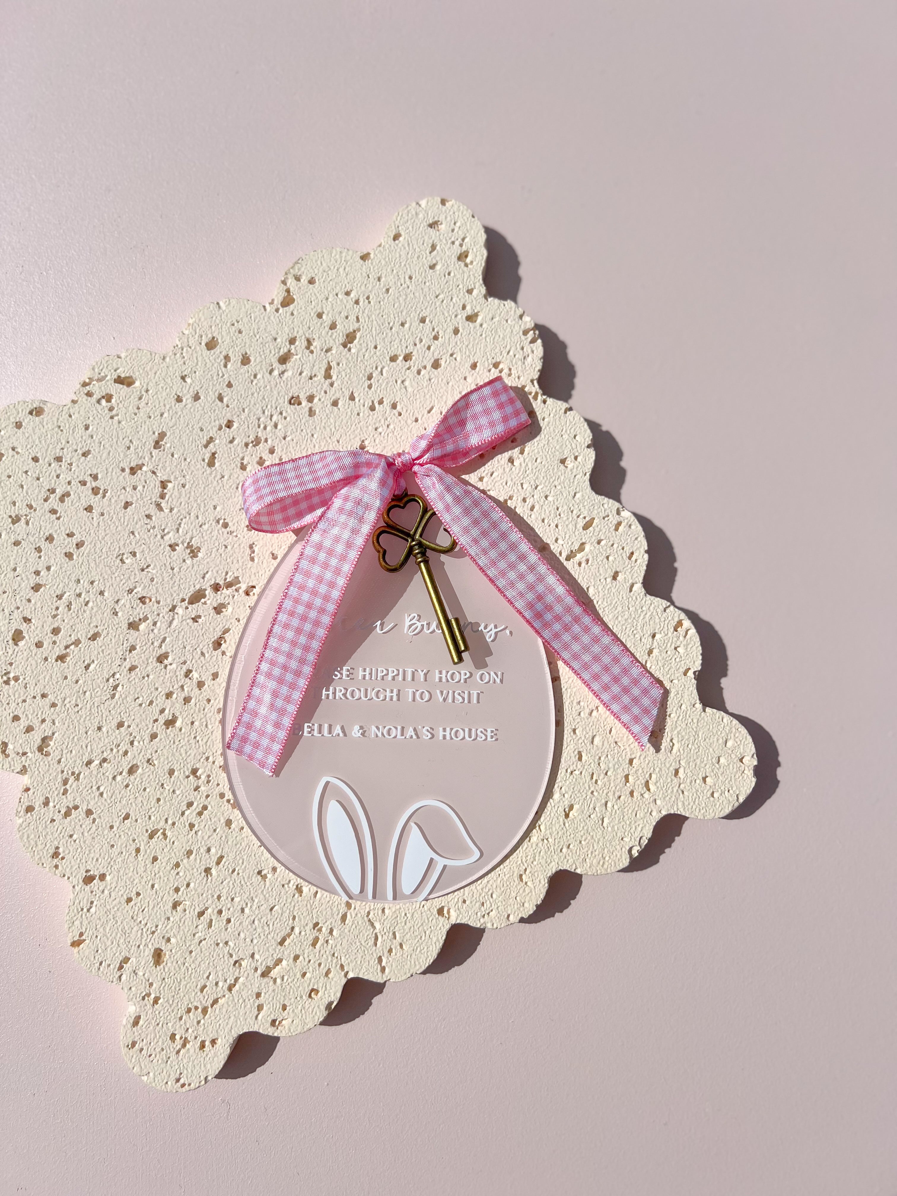 SAMPLE Easter Bunny Magic Key - Egg Shaped – Little Nola NZ